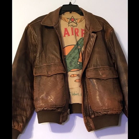 B. Altman | Jackets & Coats | Vintage Mens Leather Wwii Aviator Style ...